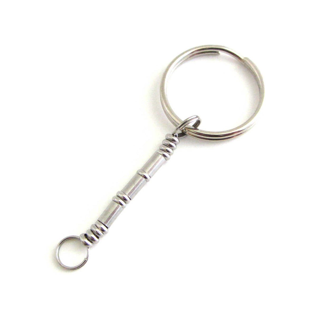 Personalised Morse Code Keyring – Purple Wyvern Jewels